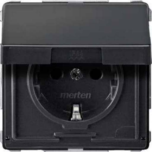 Buitenstopcontact inbouw zwart kopen? | IP44 inbouw WCD