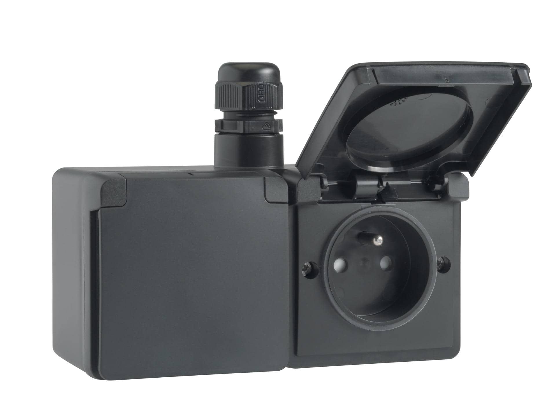 Zwart stopcontact kopen? | Bekijk alle zwarte wandcontactdozen