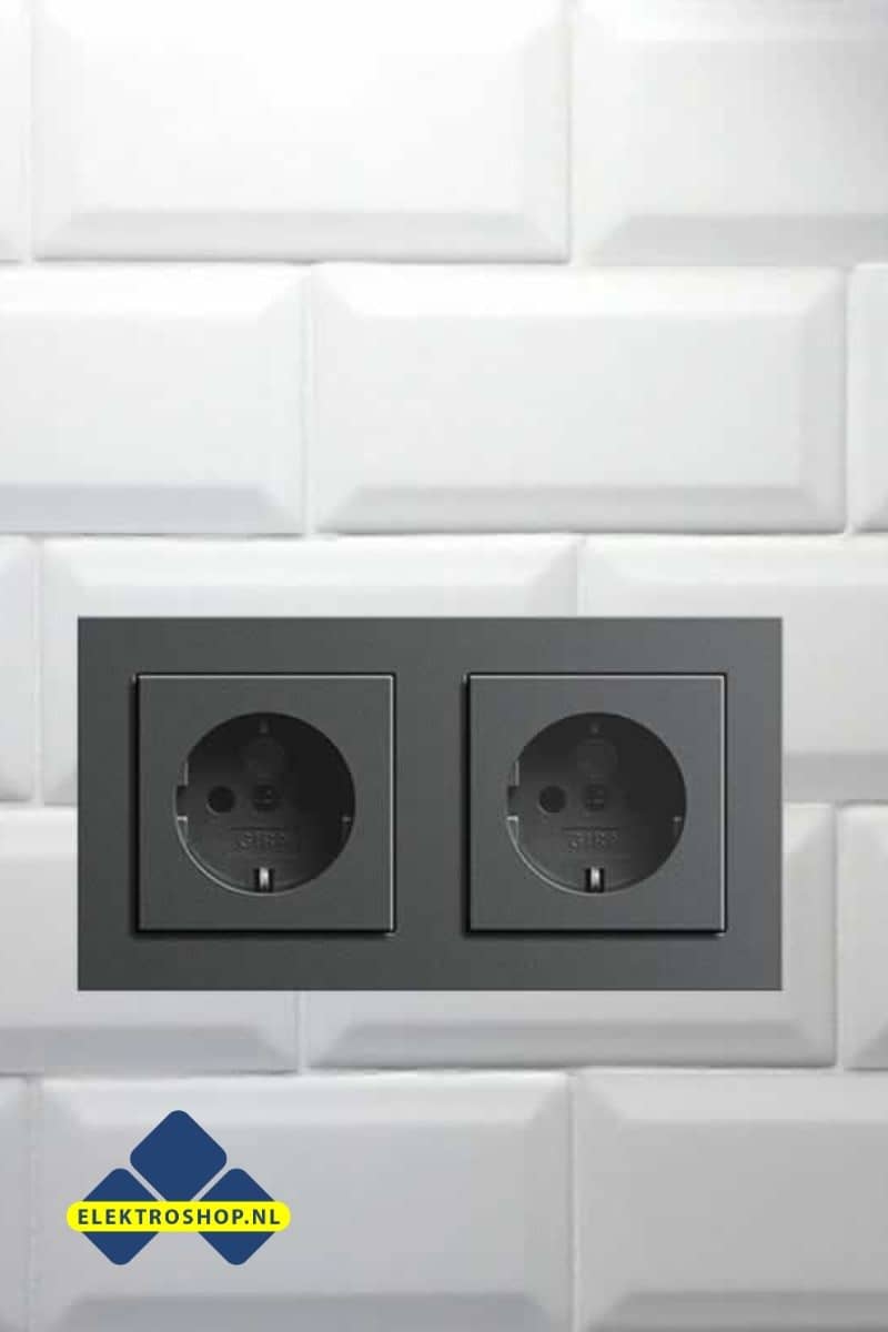 Zwart stopcontact kopen? | Bekijk alle zwarte wandcontactdozen